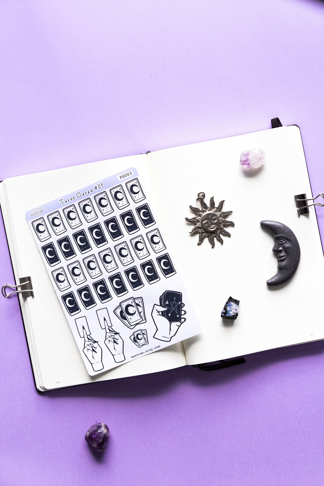 Tarot Cards Stickers for Planners, Witchy Stickers Tarot Planner ...