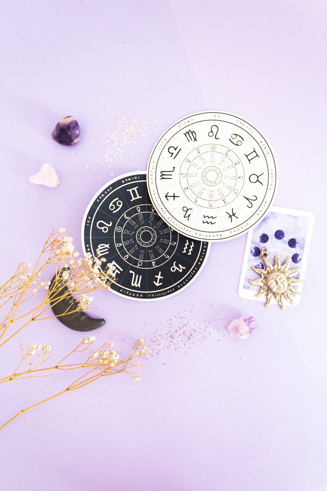 Astrology Wheel Planner Sticker Zodiac Sticker, Divination Witch ...