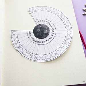 Moon Bullet Journal Sticker Lunar Phases Tracker, Astrology Journal ...