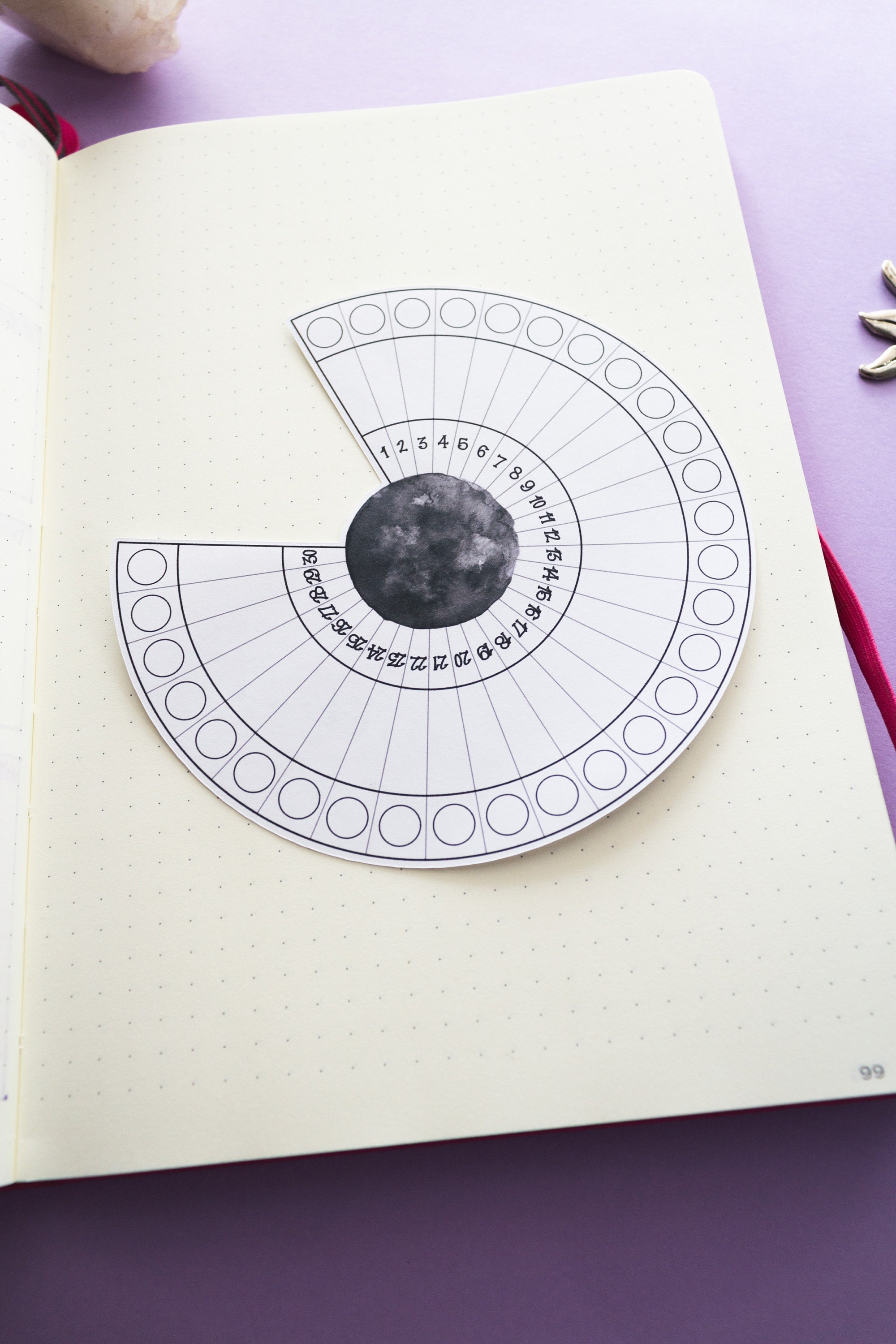 Moon Bullet Journal Sticker Lunar Phases Tracker Astrology - Etsy Canada