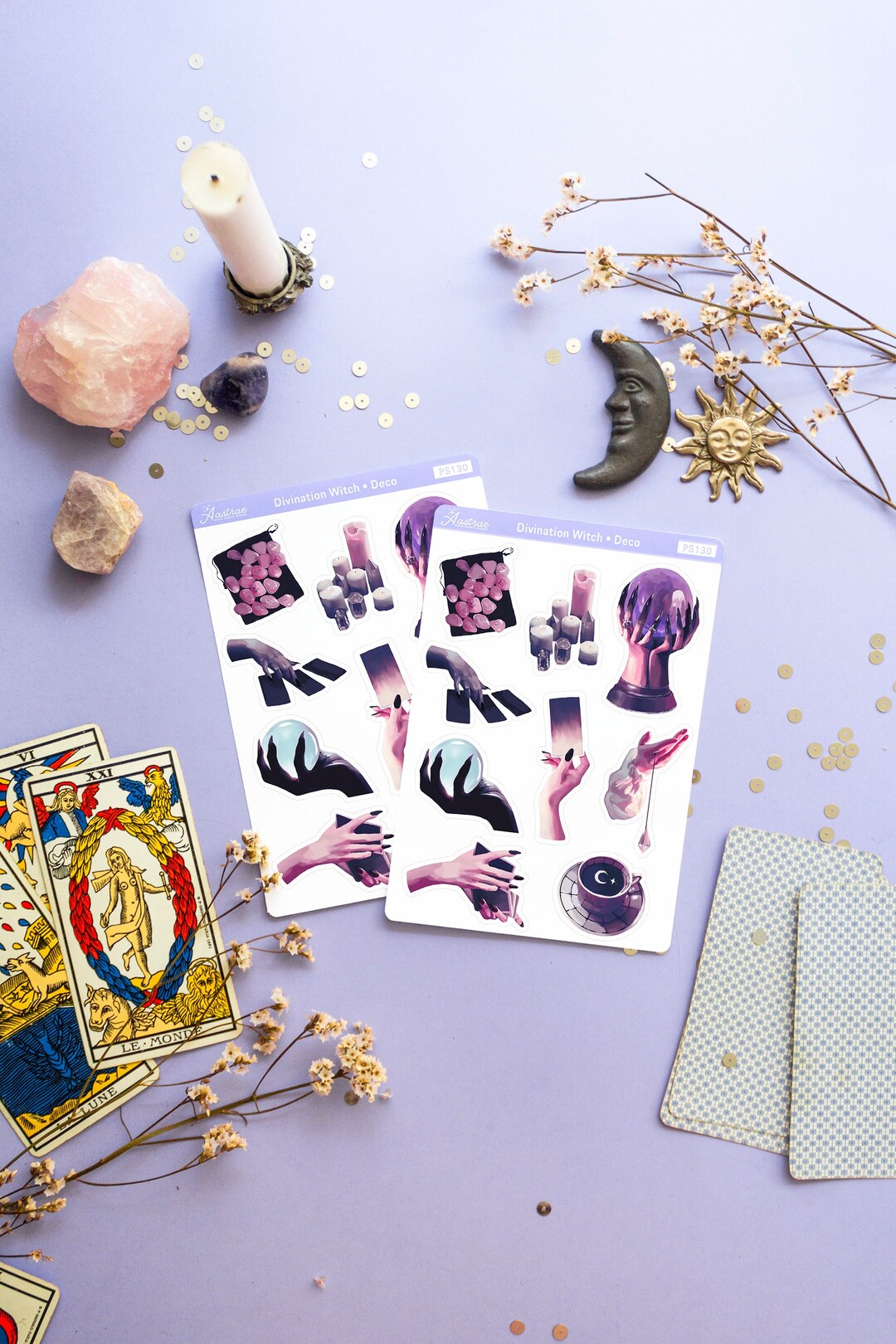 Divination Witch Stickers, Witchy Planner Stickers, Deco Stickers ...