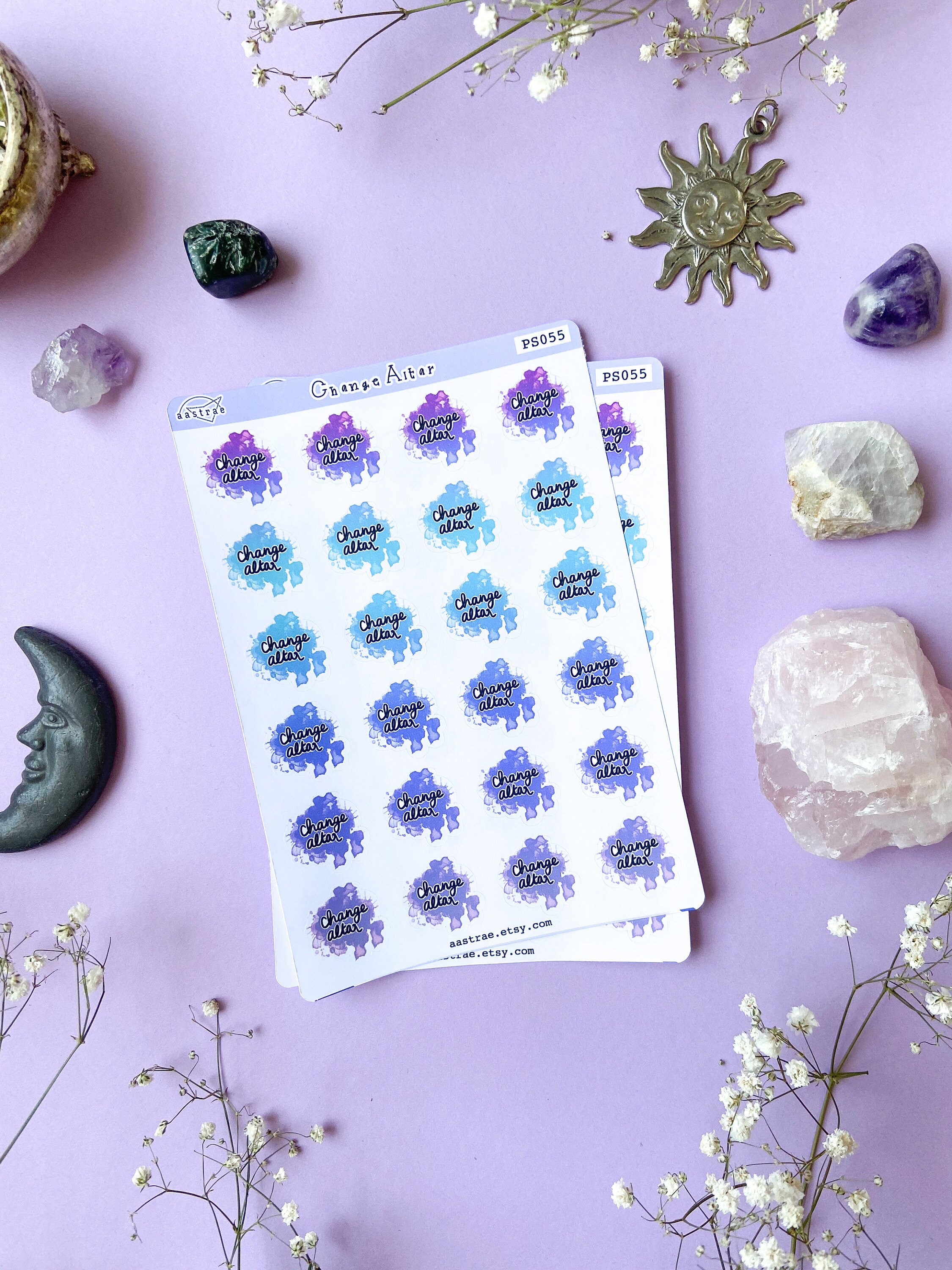 Change Altar Stickers Witch Planner Sticker Pagan Stickers - Etsy