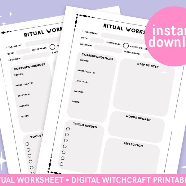 Witchcraft Printables - Etsy