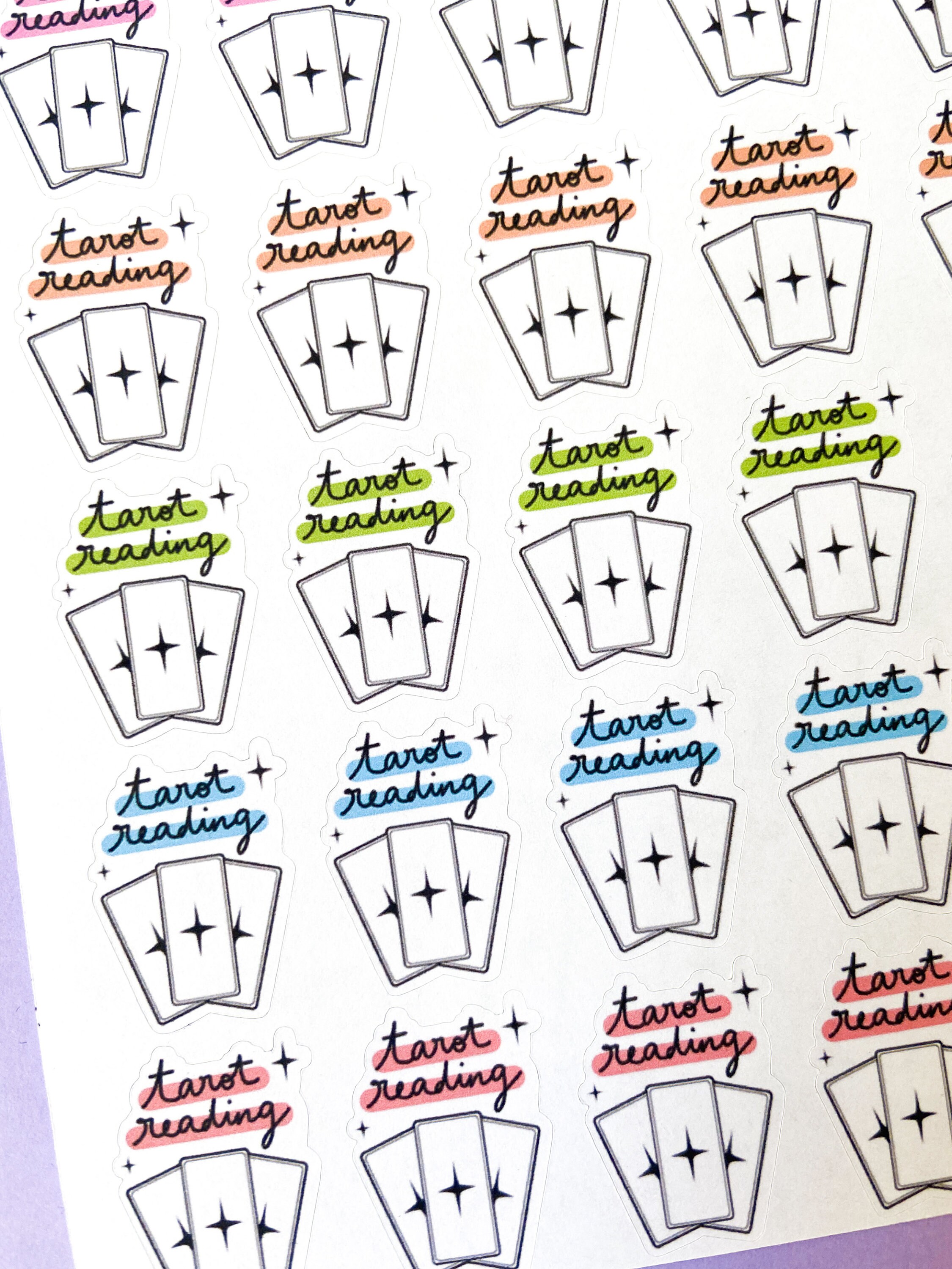 Tarot Card Sticker Pack Tarot Planner Stickers Tarot | Etsy