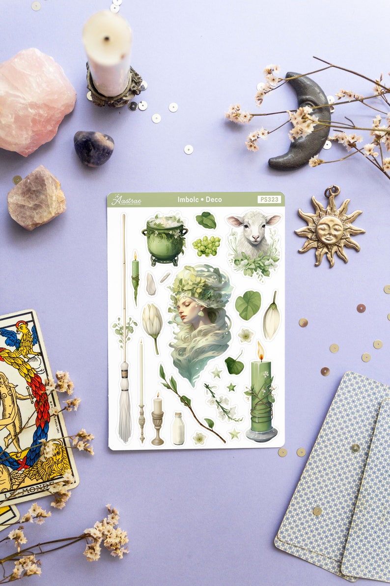 Imbolc Stickers for Planner, Decorative Bujo Stickers, Wicca Wiccan ...