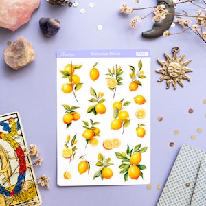 Lemon Planner Stickers, Lemon Stickers for Bullet Journal, Aesthetic ...