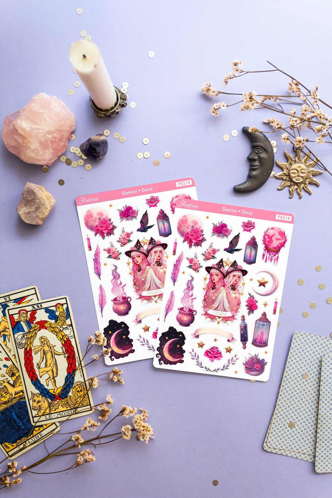 Gemini Planner Stickers, Gemini Stickers for Planner, Zodiac Planner ...