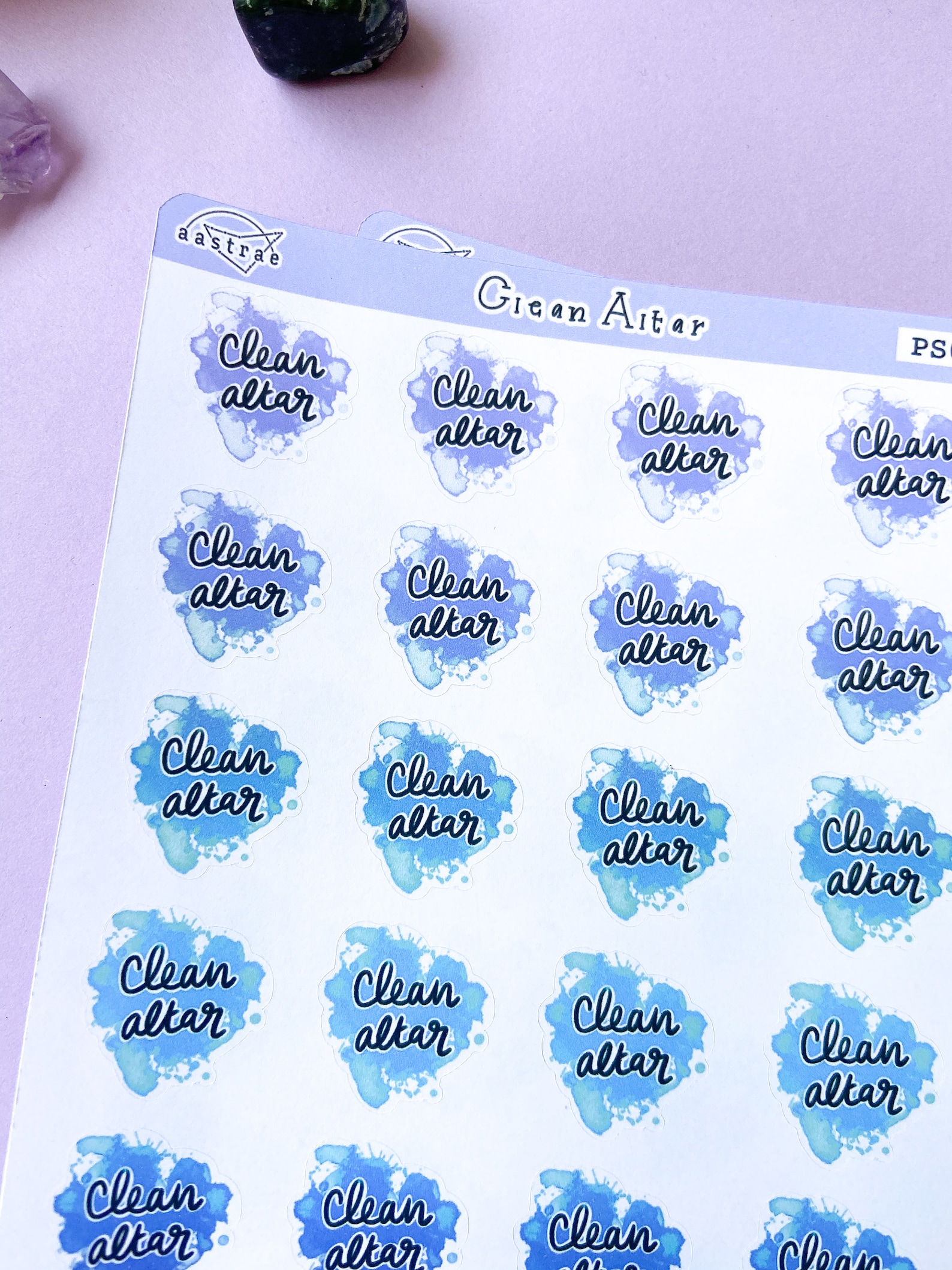 Clean Altar Stickers, Functional Planner Stickers for Witches, Witch ...
