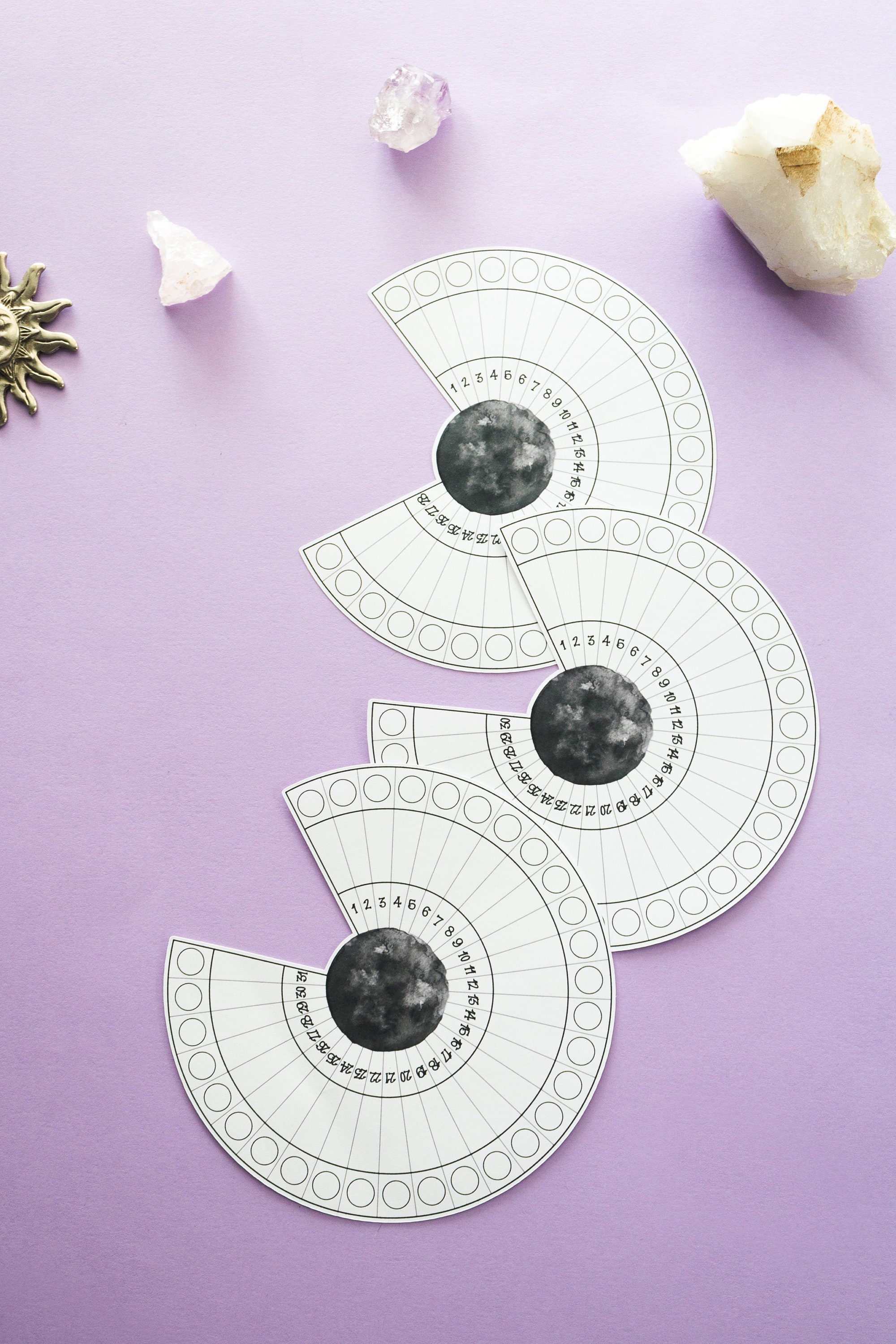Moon Bullet Journal Sticker Lunar Phases Tracker, Astrology Journal ...