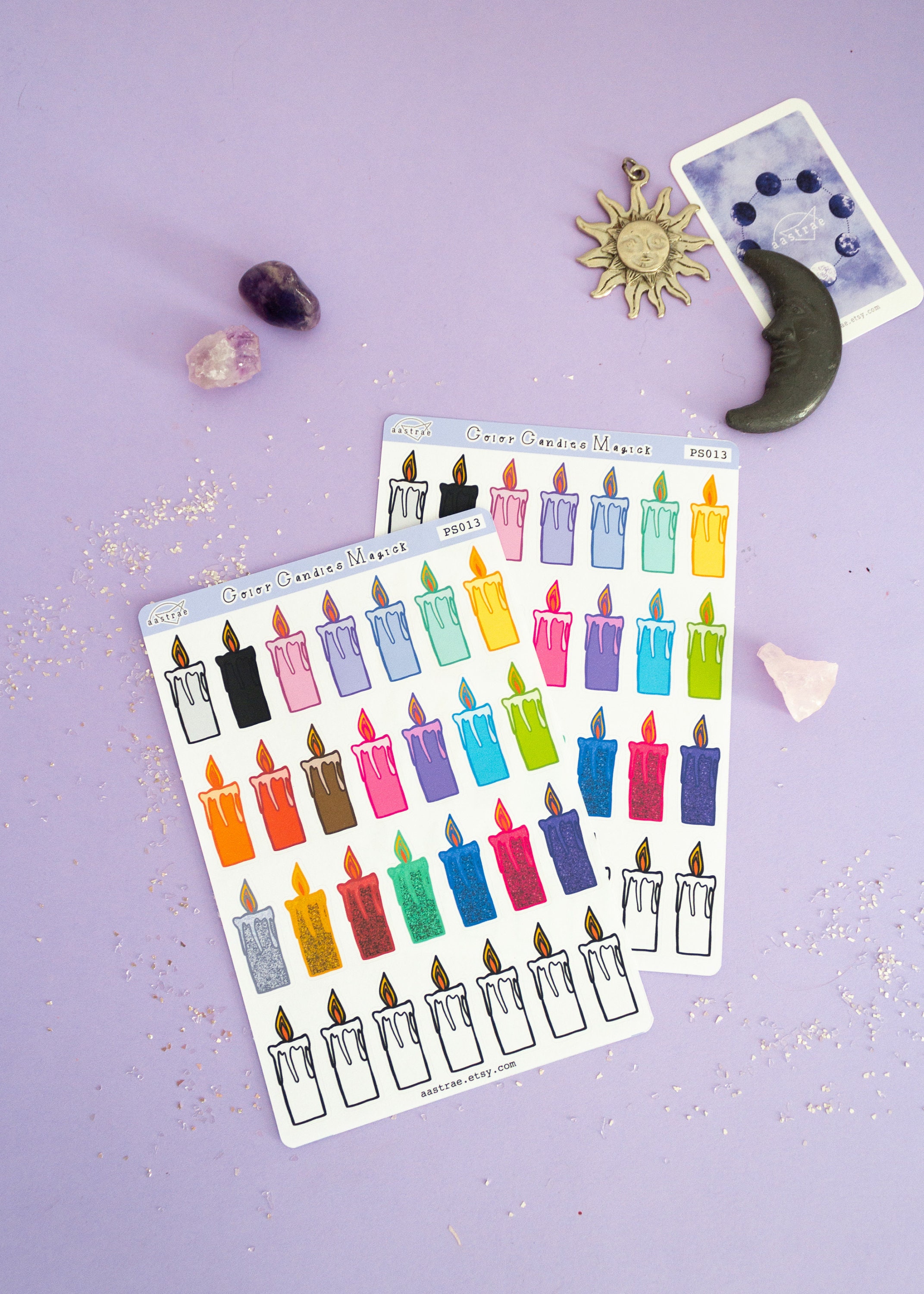 Candle Magic Planner Sticker for Journal Witch Planner | Etsy