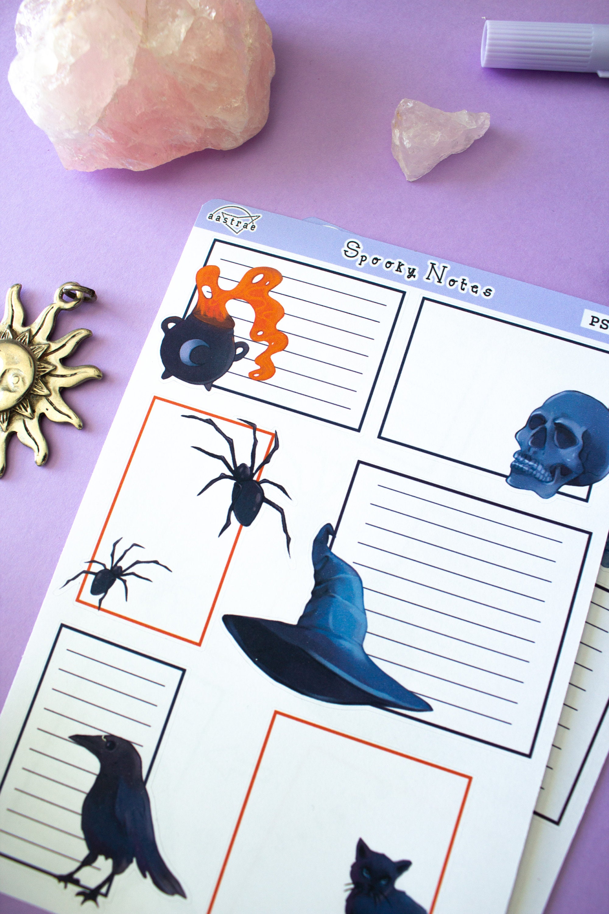 Witchy Sticker Sheet, Planner Box Stickers, Witch Planner Stickers, Witch Stickers for Planner ...
