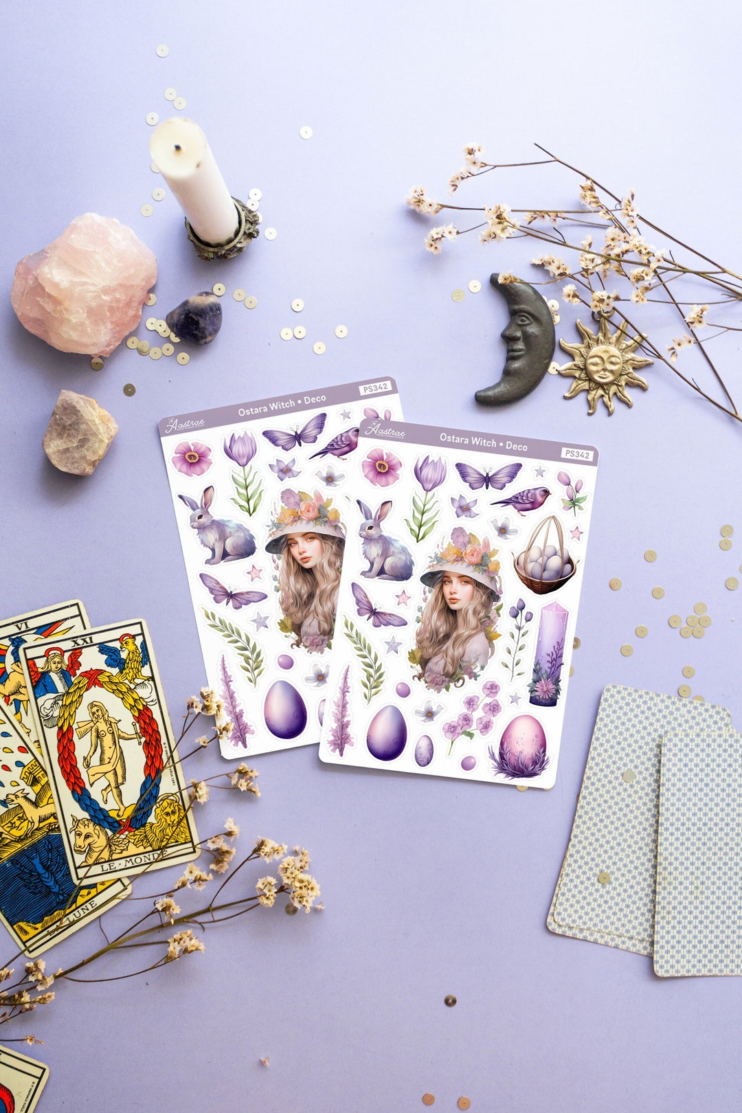 Ostara Witch Planner Stickers, Easter Stickers for Planner, Wiccan ...