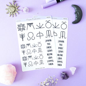 Wicca Planner Stickers, Pagan Holiday Stickers, Pagan Stickers for ...