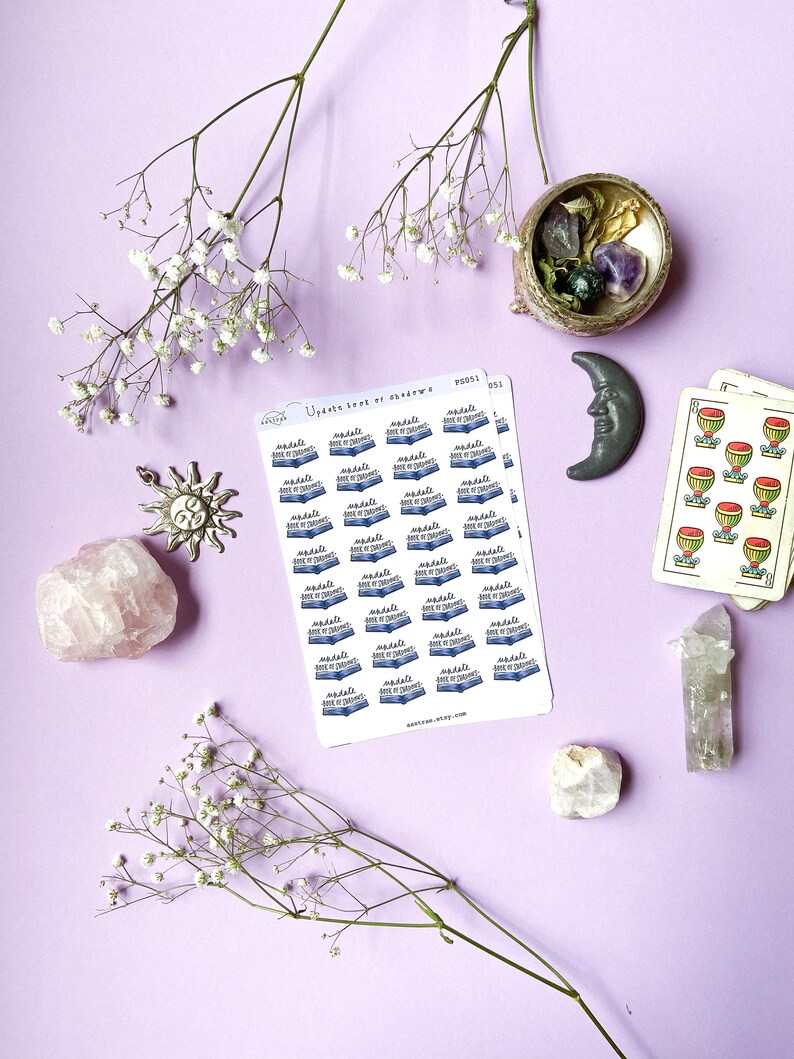 Update Book of Shadows Stickers, Witch Planner Stickers, Grimoire ...