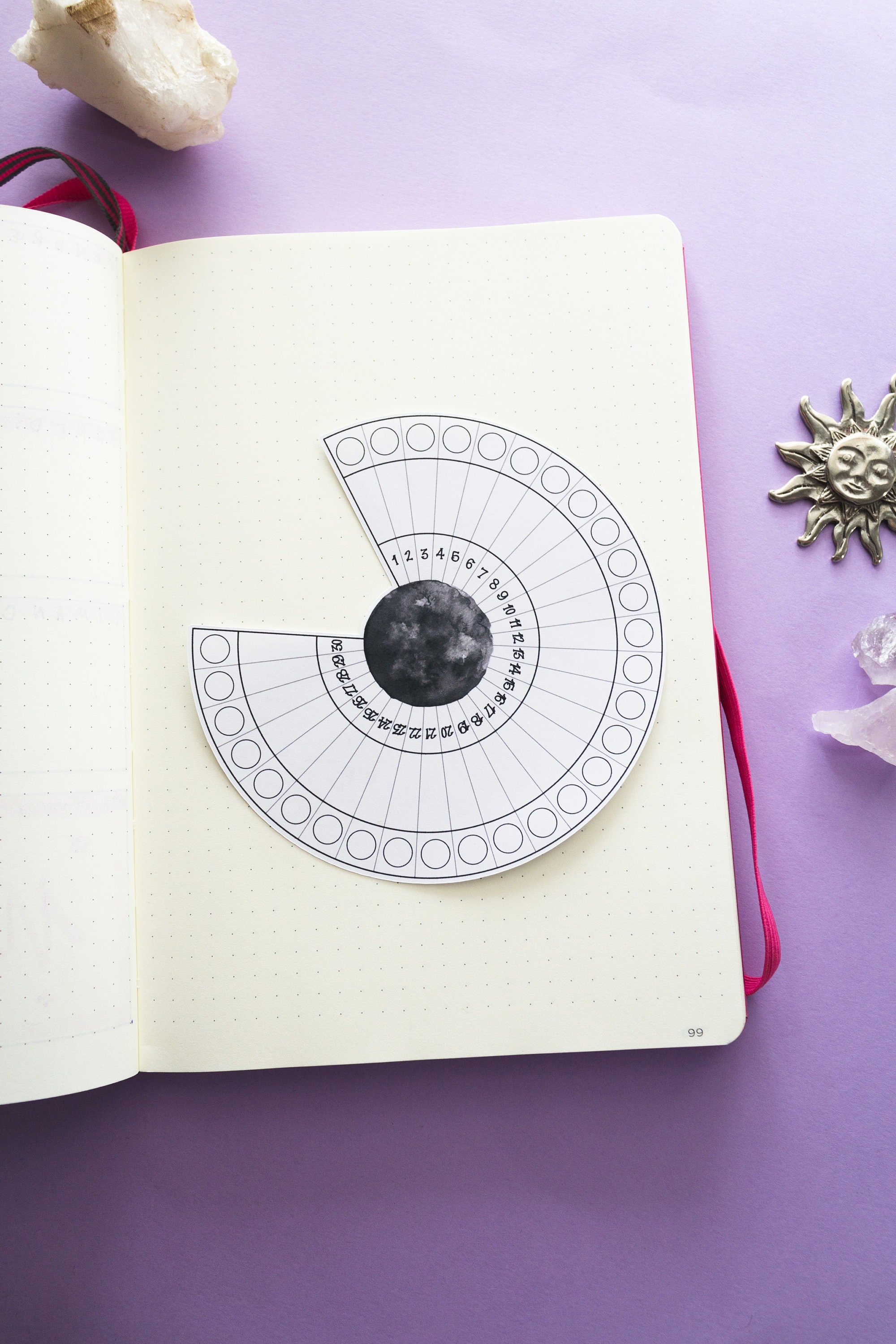 Moon Bullet Journal Sticker Lunar Phases Tracker, Astrology Journal ...