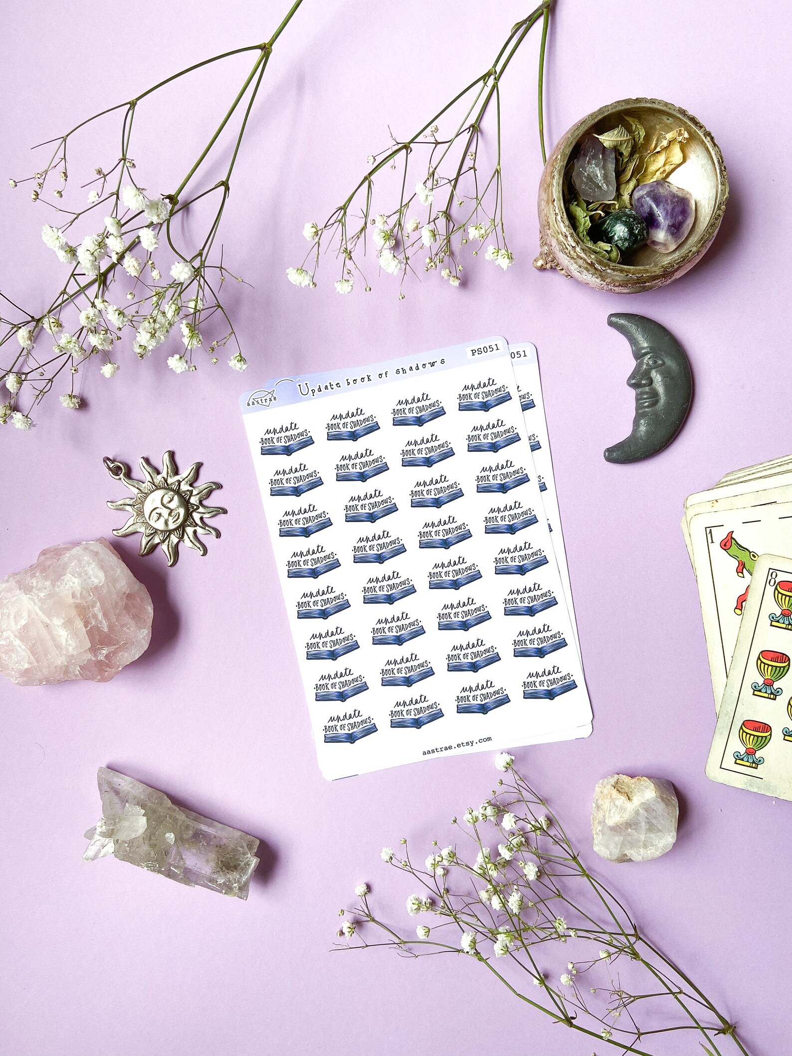 Update Book of Shadows Stickers, Witch Planner Stickers, Grimoire ...