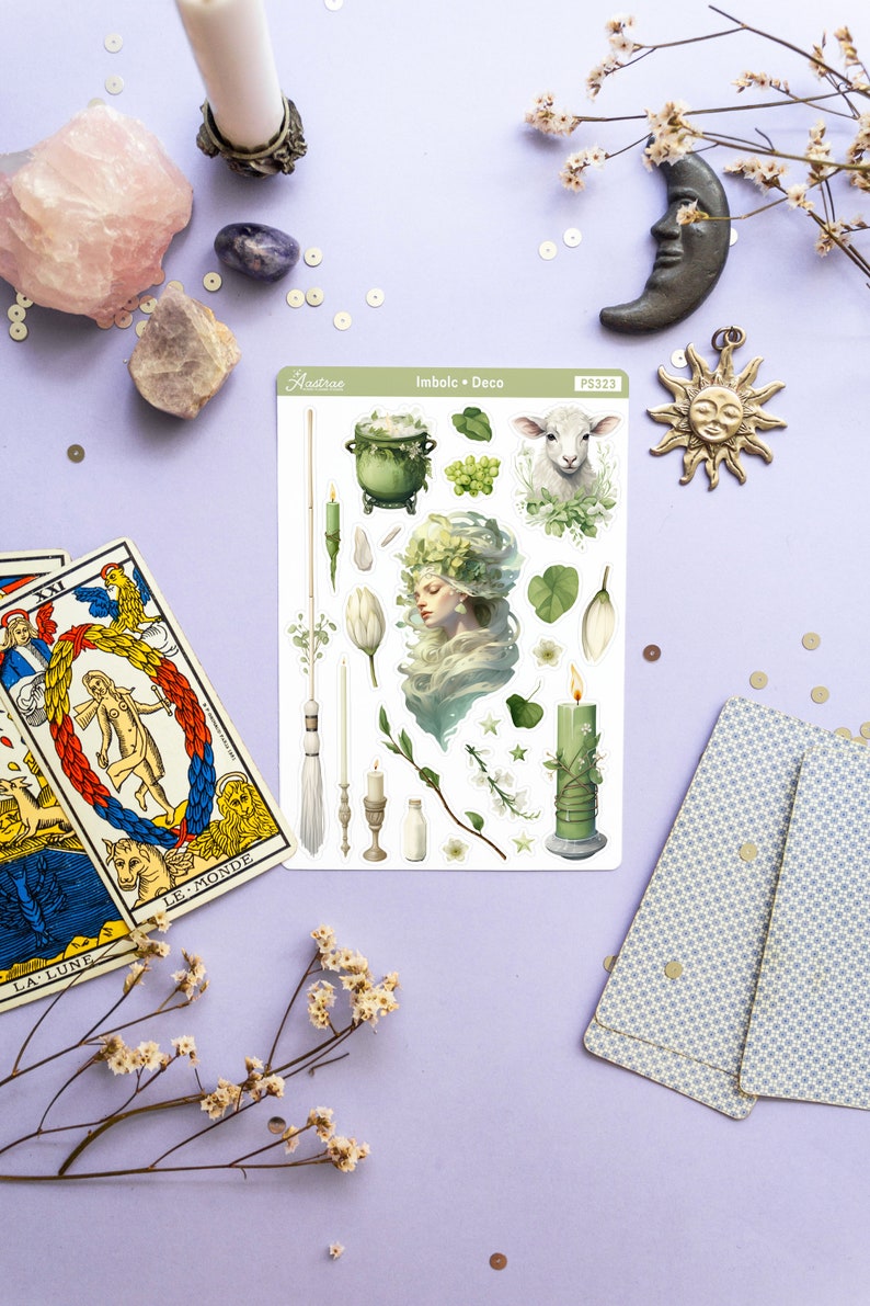 Imbolc Stickers for Planner, Decorative Bujo Stickers, Wicca Wiccan ...