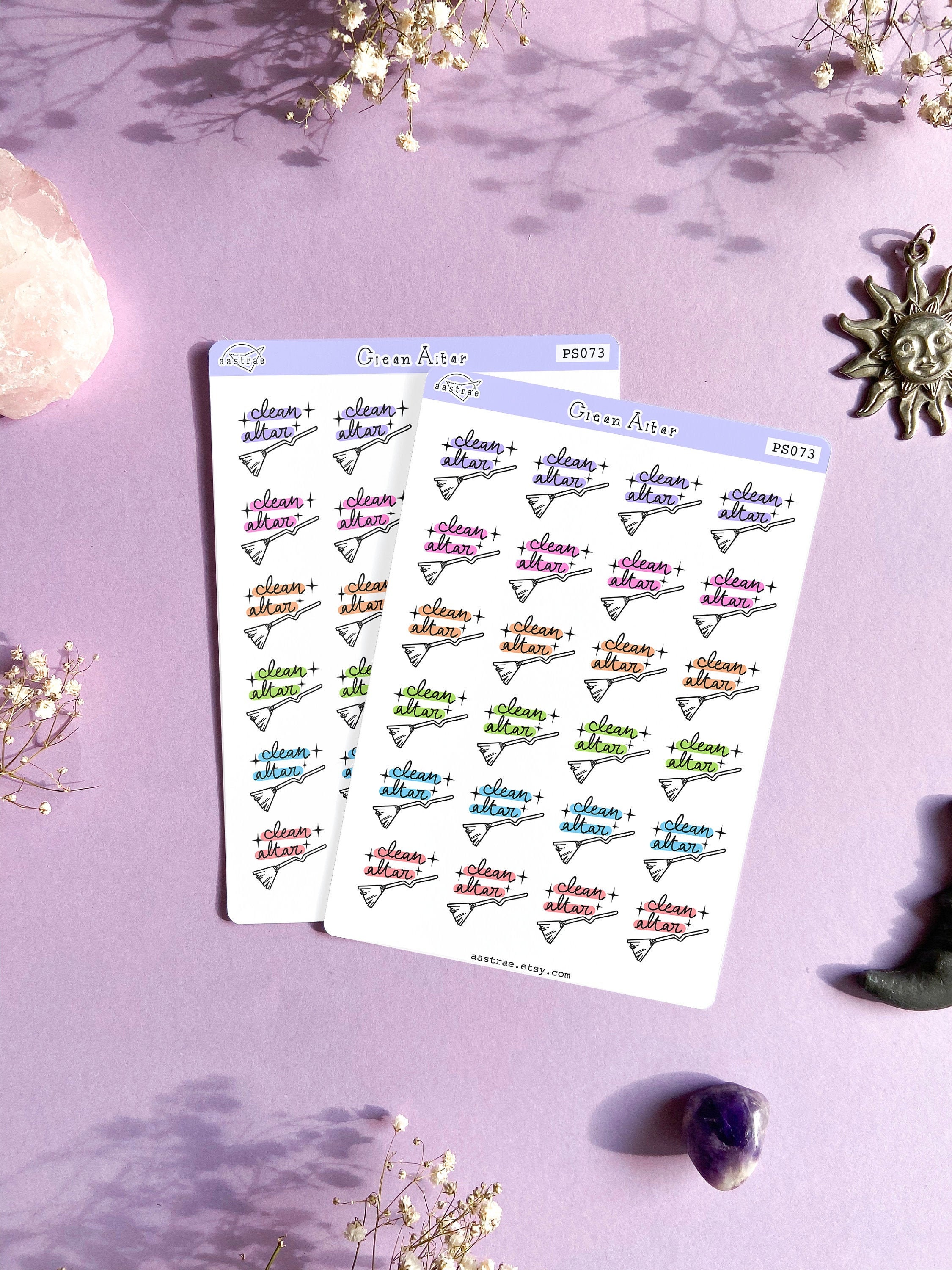 Clean Altar Stickers Pagan Stickers for Planner Witch - Etsy