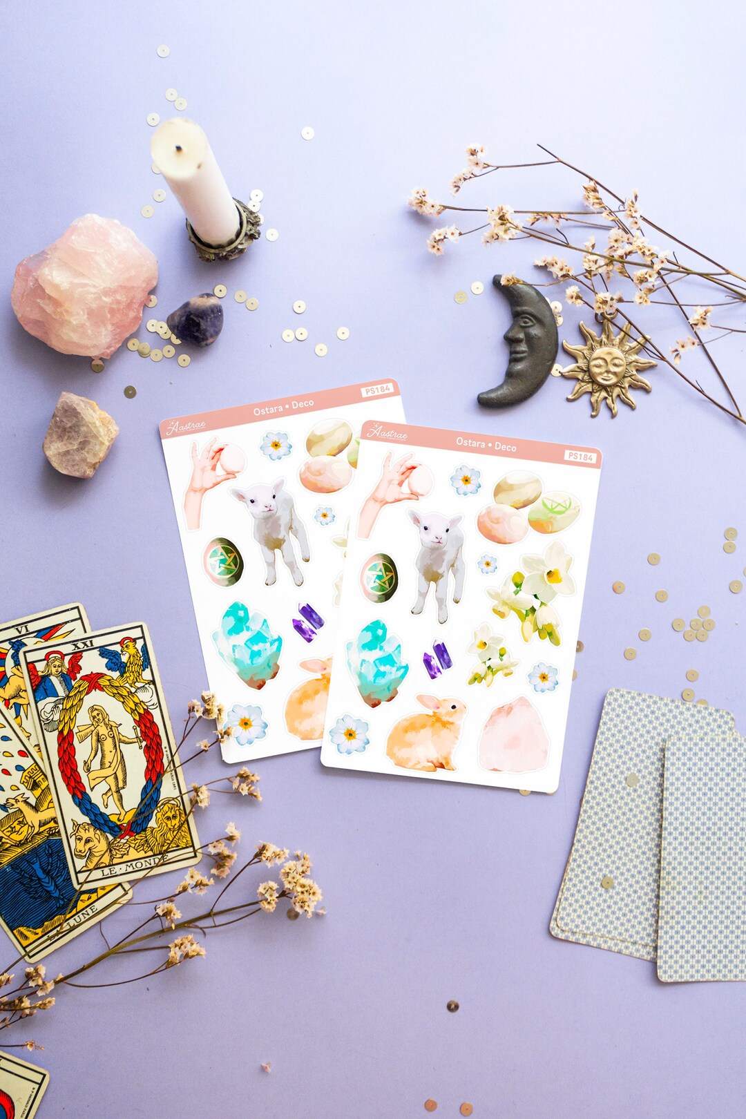 Ostara Stickers for Planner, Pastel Spring Planner Stickers, Spring ...