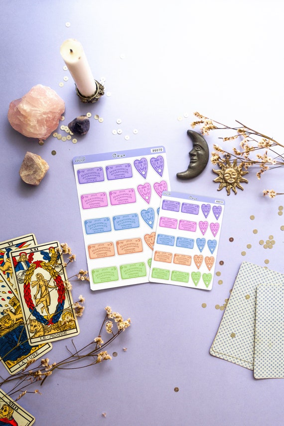Ouija Sticker Ouija Board Stickers Pastel Goth Planner - Etsy