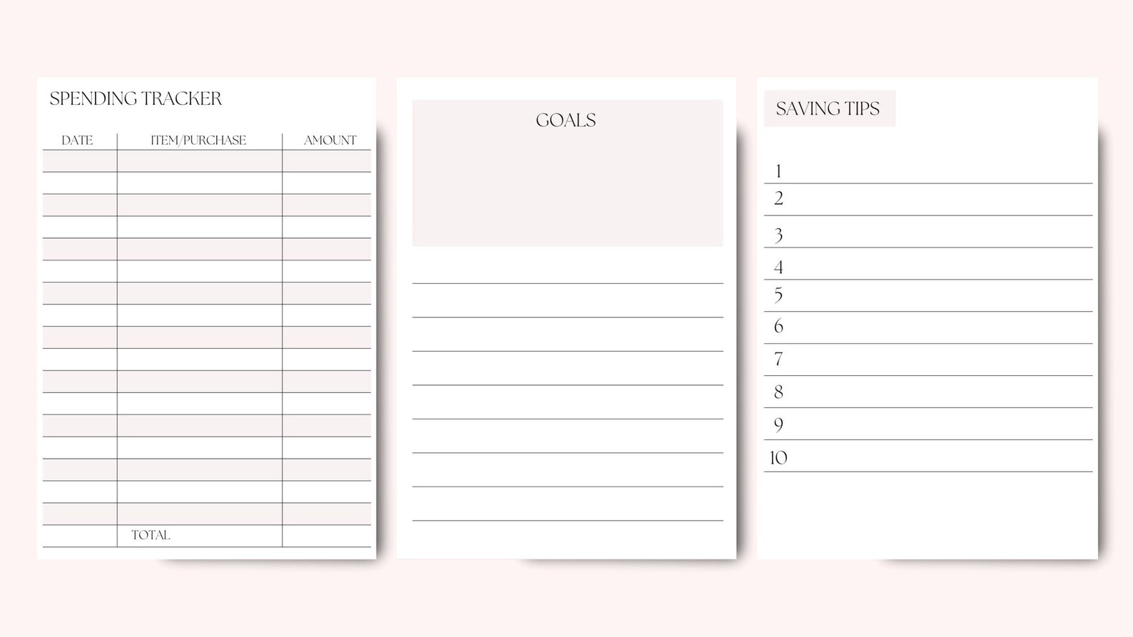 Printable Monthly Budget Organizer, Printable Monthly Organizer for ...