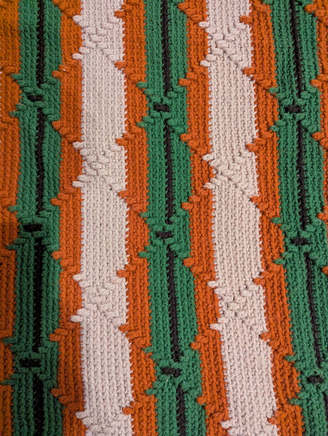 VTG 70's Afghan Retro Crochet Blanket Throw Handmade Orange Sunset - Etsy