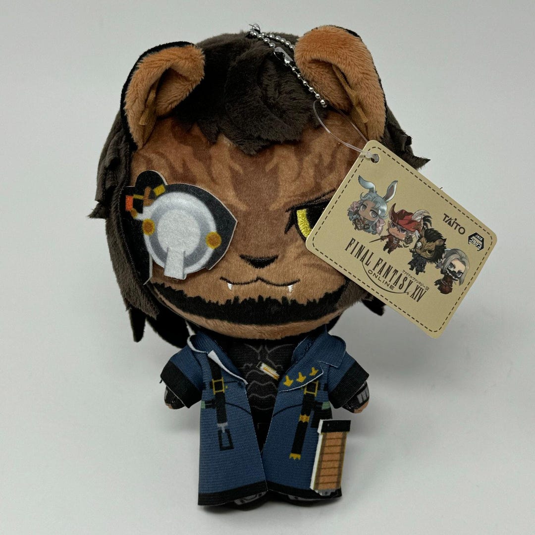 Final Fantasy XIV: Gunbreaker Tank Hrothgar Class Job Plush Japan ...