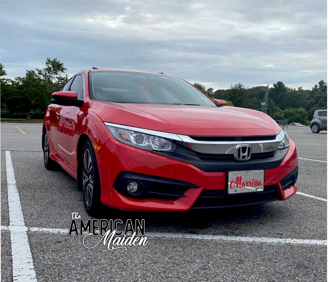 Personalized Mirror License Plate With Name or Word Chrome - Etsy