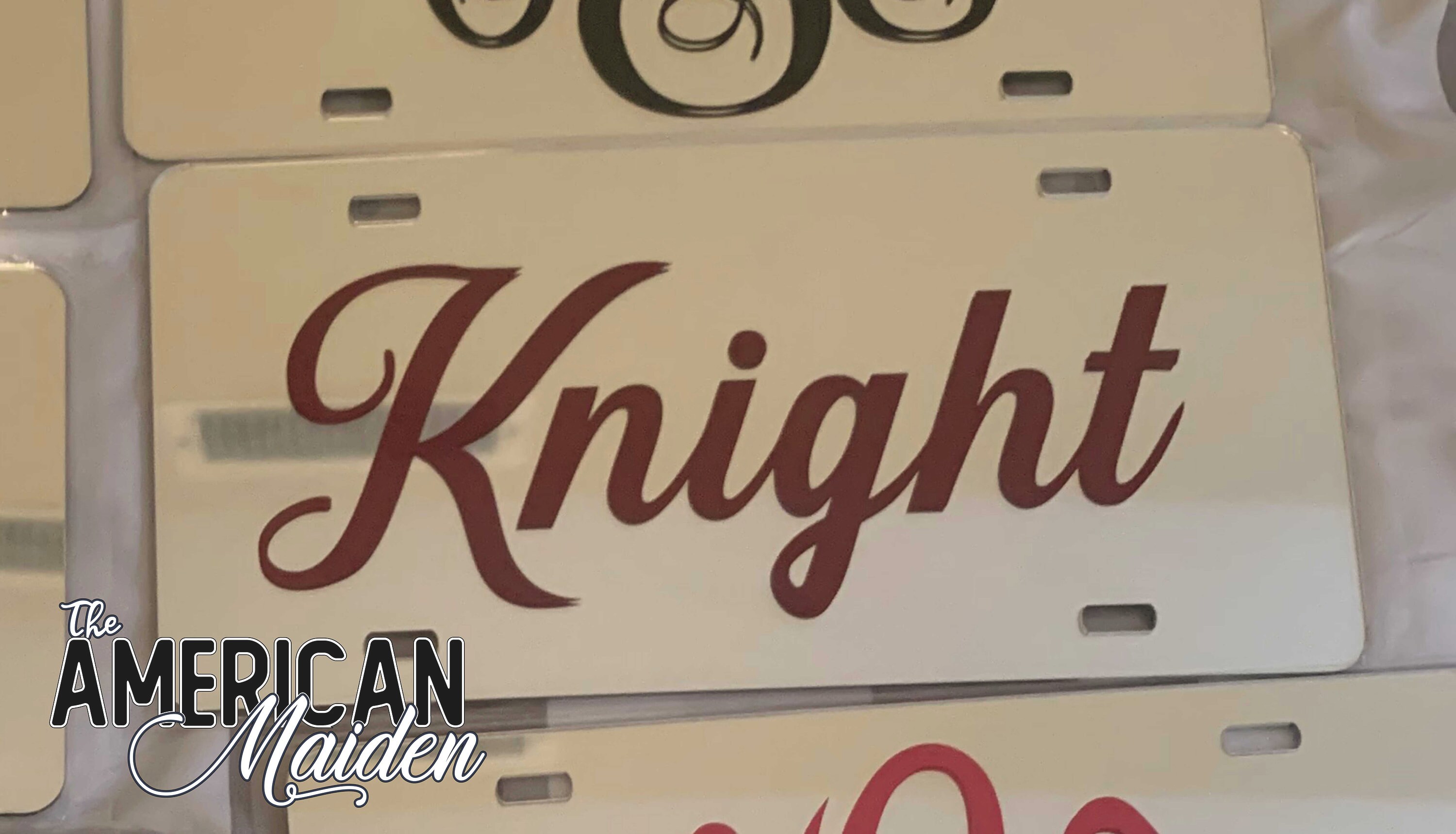 Personalized Mirror License Plate with Name or Word Chrome | Etsy
