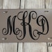 Monogram License Plate Chrome, Monogram Car Tag, Chrome Monogram ...