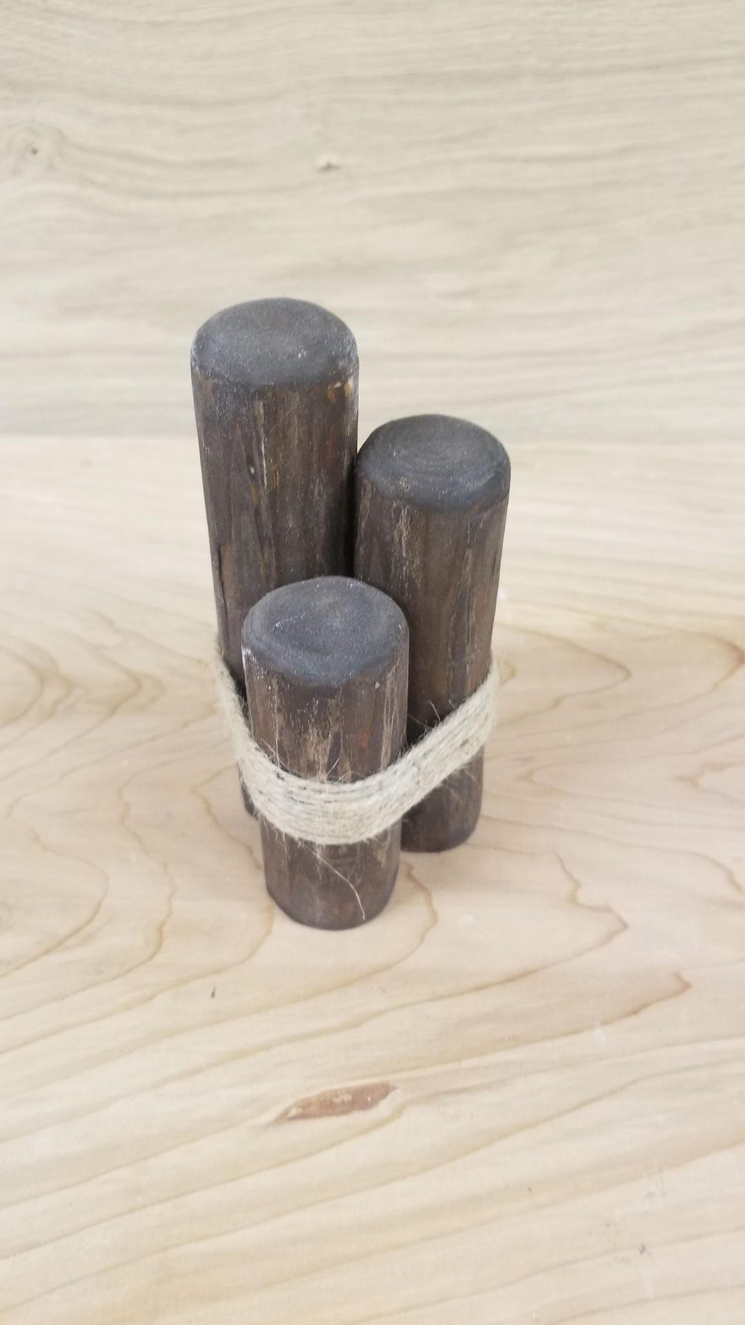 Wood Pilling Bundle Pier Log Bindle Nautical Decoration Ocean ...