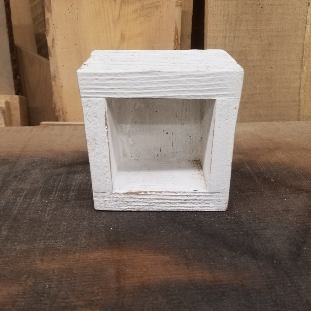 Wood Box Rustic Shadow Box Display Shelf Box Collection Box Barnwood ...