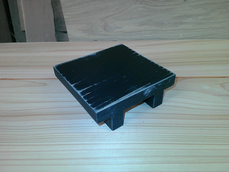 Modern Rustic Wooden Riser Square Wood Platform Farmhouse Display ...