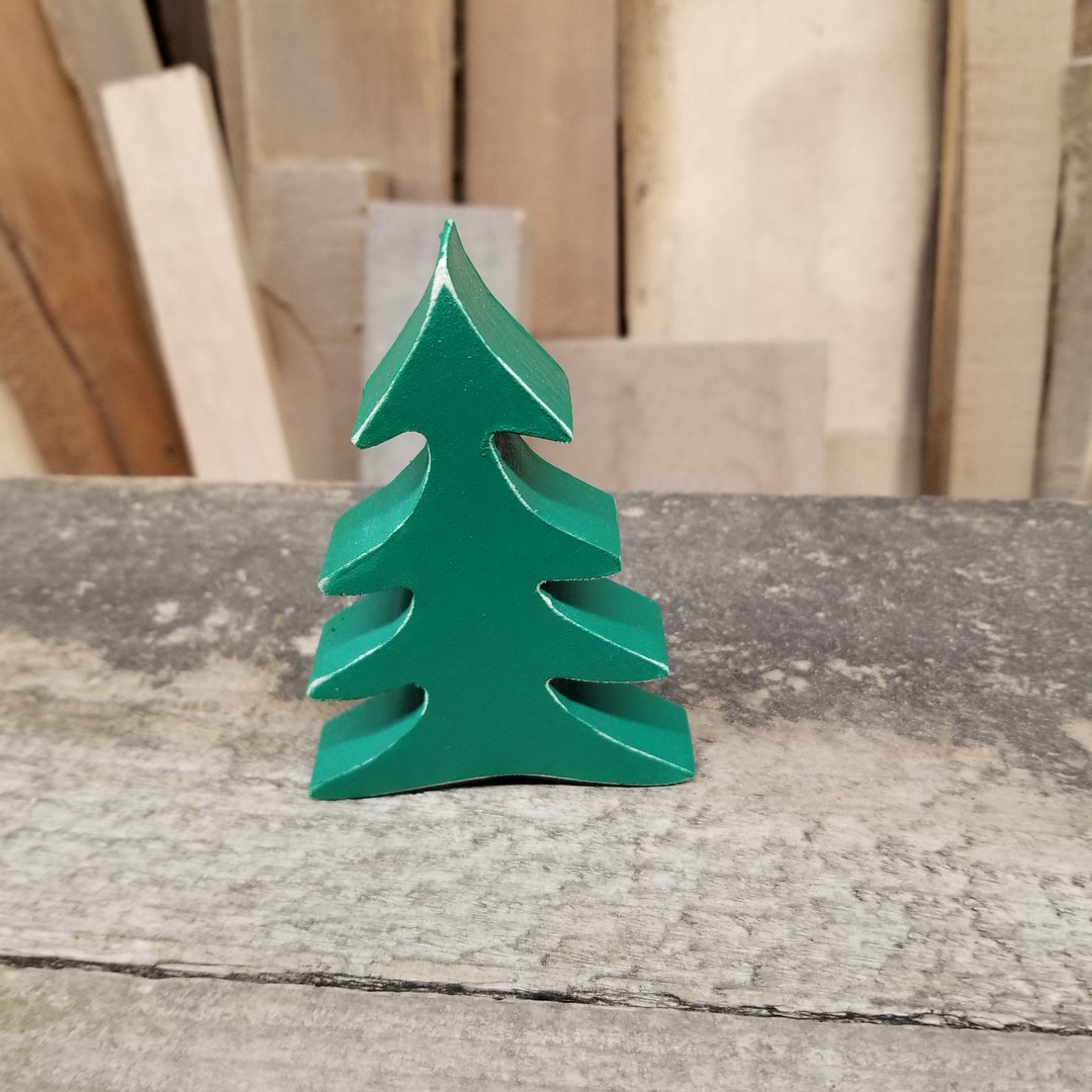 Wood Evergreen Christmas Tree Farmhouse Wooden Christmas Tree Rustic ...
