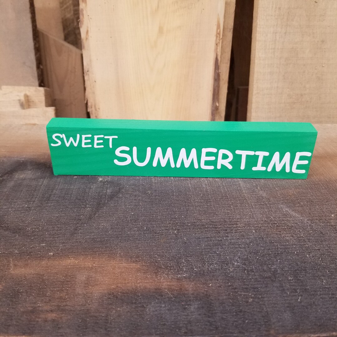Sweet Summertime Wood Sign Summer Wooden Sign Farmhouse Wood Summer ...