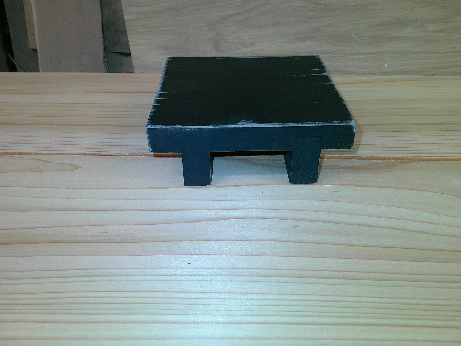 Modern Rustic Wooden Riser Square Wood Platform Farmhouse Display ...