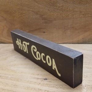Hot Coco Wood Sign Shelf Sitter Decoration Sign - Etsy