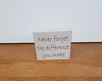 The Difference You Make - Etsy