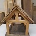 Wood Bird Feeder Timber Frame Bird Bird Feeder Modern Rustic Bird ...