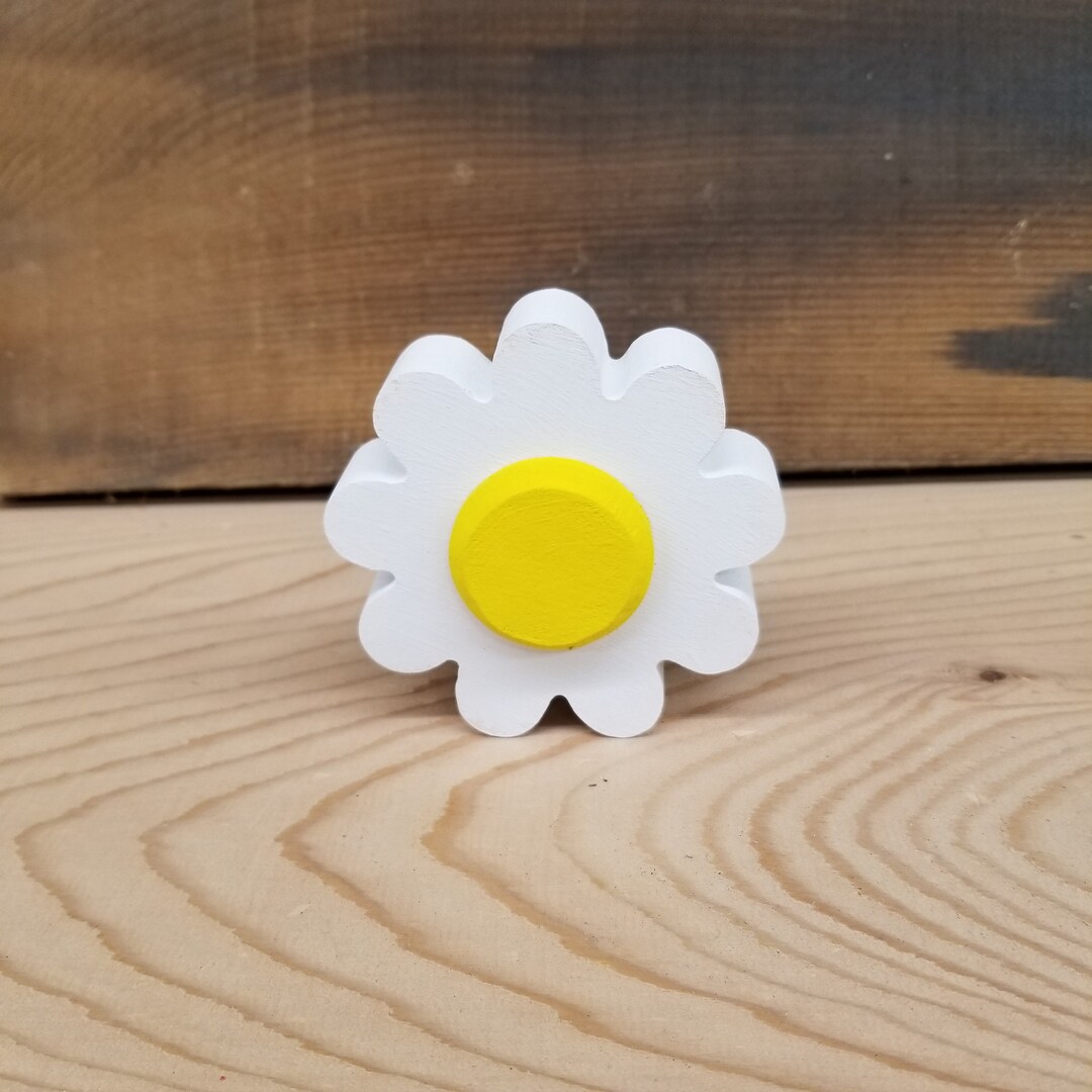 Wooden Flower Wood Daisy Wood Flower Decoration Spring Flower - Etsy