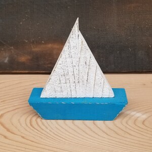 Rustic Wooden Sailboat Wood Boat Sailboat Nautical Decoration Sailboat ...