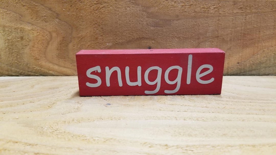 Snuggle Red Sign Wood Sign Winter Sign Fall Sign Cozy Sign Home ...