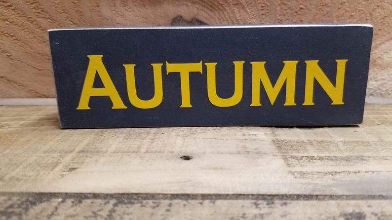 Autumn Wood Sign Fall Sign Farmhouse Primitive Wooden Sign Fall ...