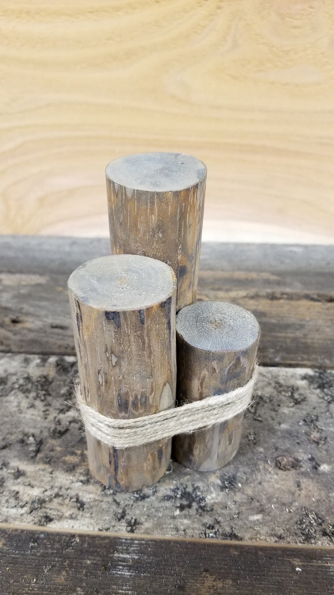 Wood Pilling Bundle Pier Log Bindle Nautical Decoration Ocean ...