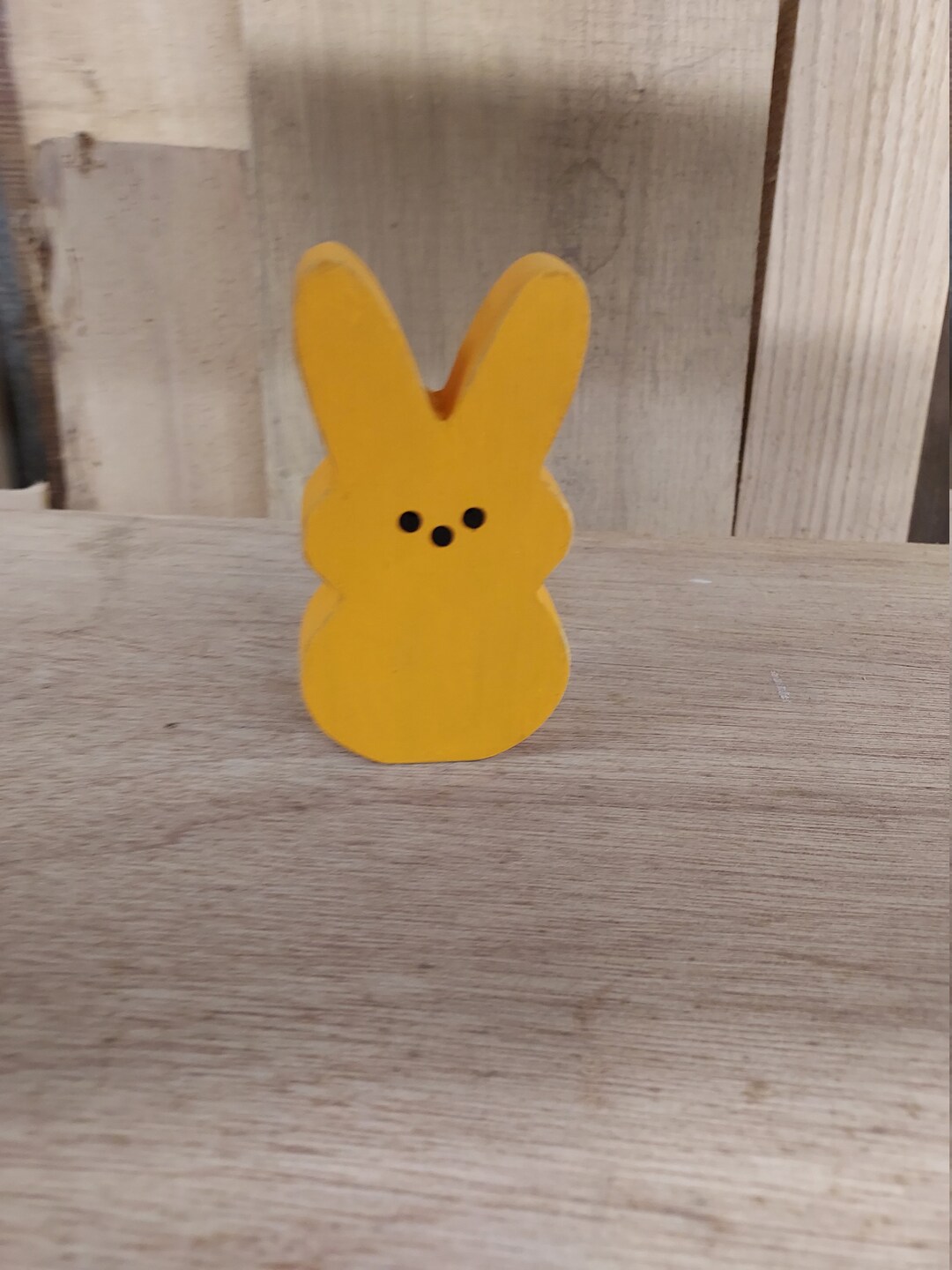 Wooden Easter Peep Orange Peep Easter Peep Decoration Easter Tier Tray ...