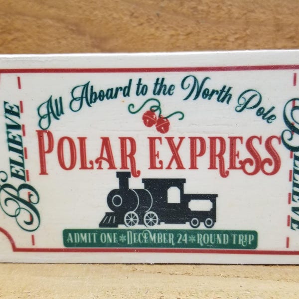 Polar Express Sign - Etsy