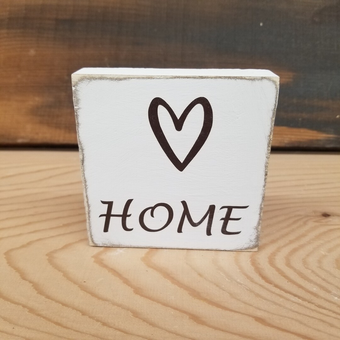 Tiny Rustic Wooden Sign Home Mini Farmhouse Wood Sign Tier Tray Shelf ...