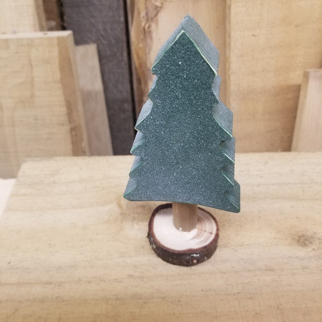 Wood Christmas Tree Decoration Evergreen Tree Decoration Wood Tree - Etsy