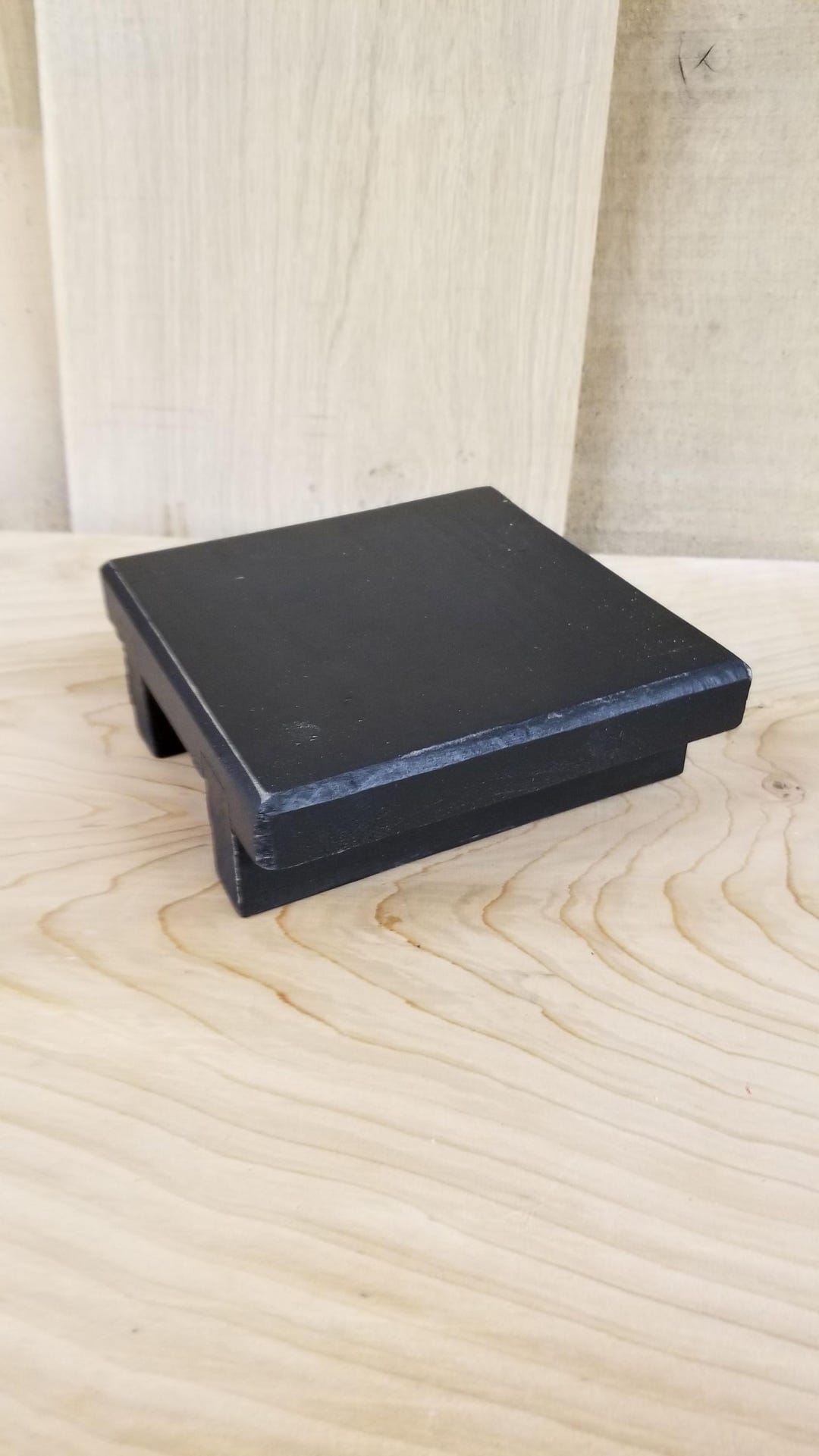 Modern Rustic Wooden Riser Square Wood Platform Farmhouse Display ...