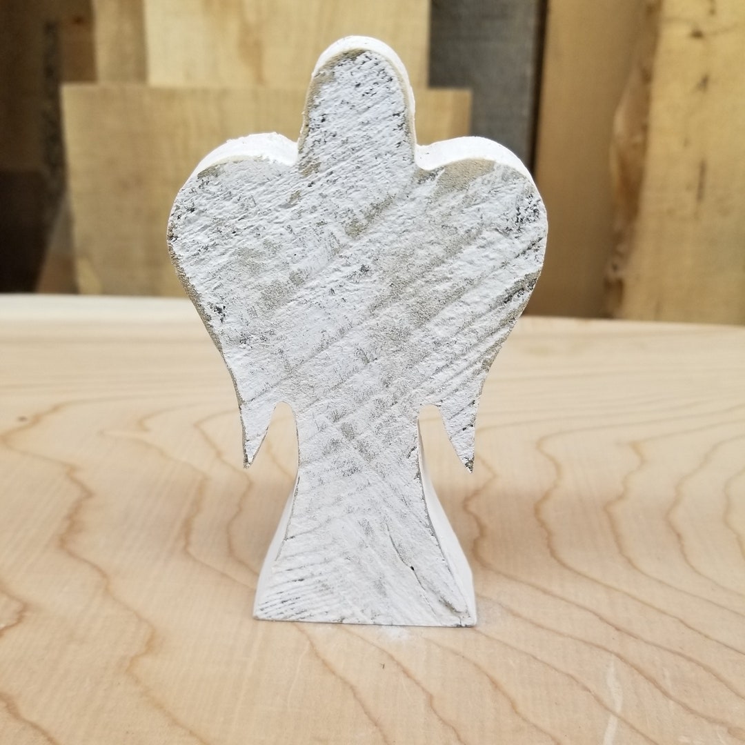 White Angel Barn Wood Angel Christmas Decoration Angel Decoration - Etsy